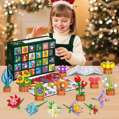 Mini Flower Building Set Advent Calendar 2025 | Advent Calendars Club