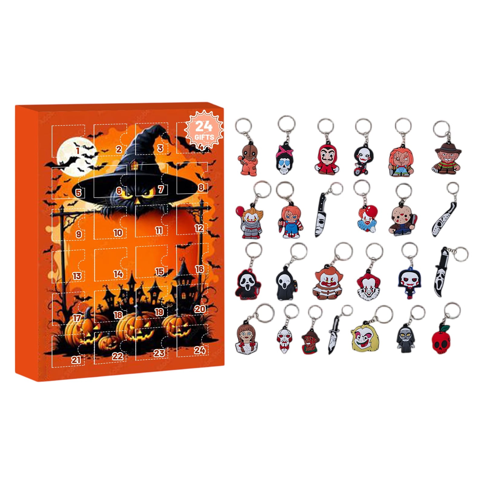 Scary Cute Mini Figure Keychains Halloween Countdown Calendar 2025 ...
