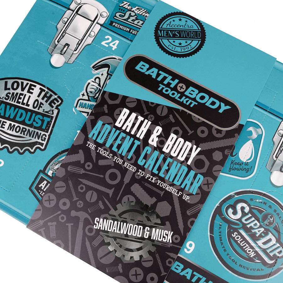 Accentra BATH and BODY TOOLKIT Advent Calendar for Men 2026 | Advent Calendars Club